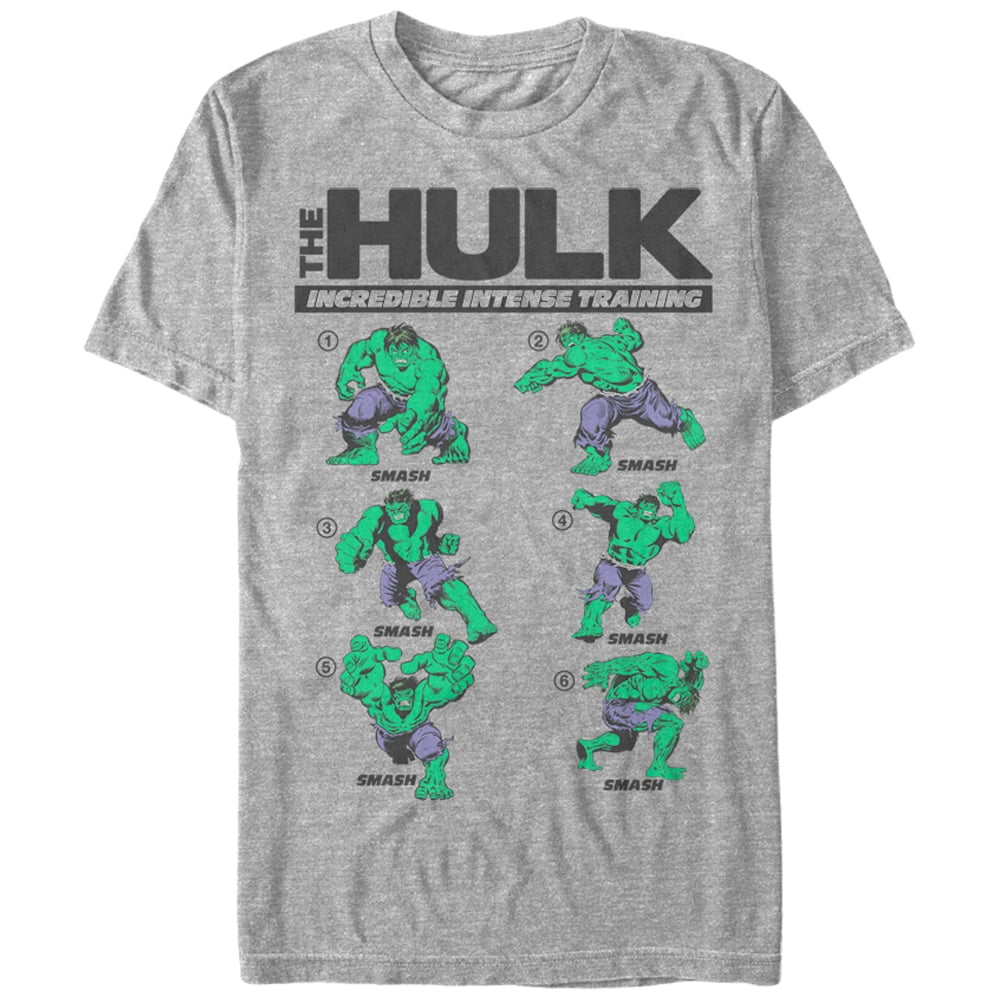 Men's Marvel Hulk Incredible Intense Training Graphic Tee Athletic ...