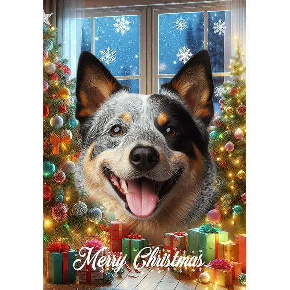 Collie Blue Merle - Best of Breed Valentines Day Outdoor Garden Flag 12 ...