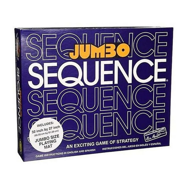 Jumbo Sequence Family Board Game Fast Postage 32 X 27 Inch-HAPDEN ...
