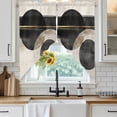 Abstract Swag Valances for Windows 36 inches Long, Mottled Geometric ...
