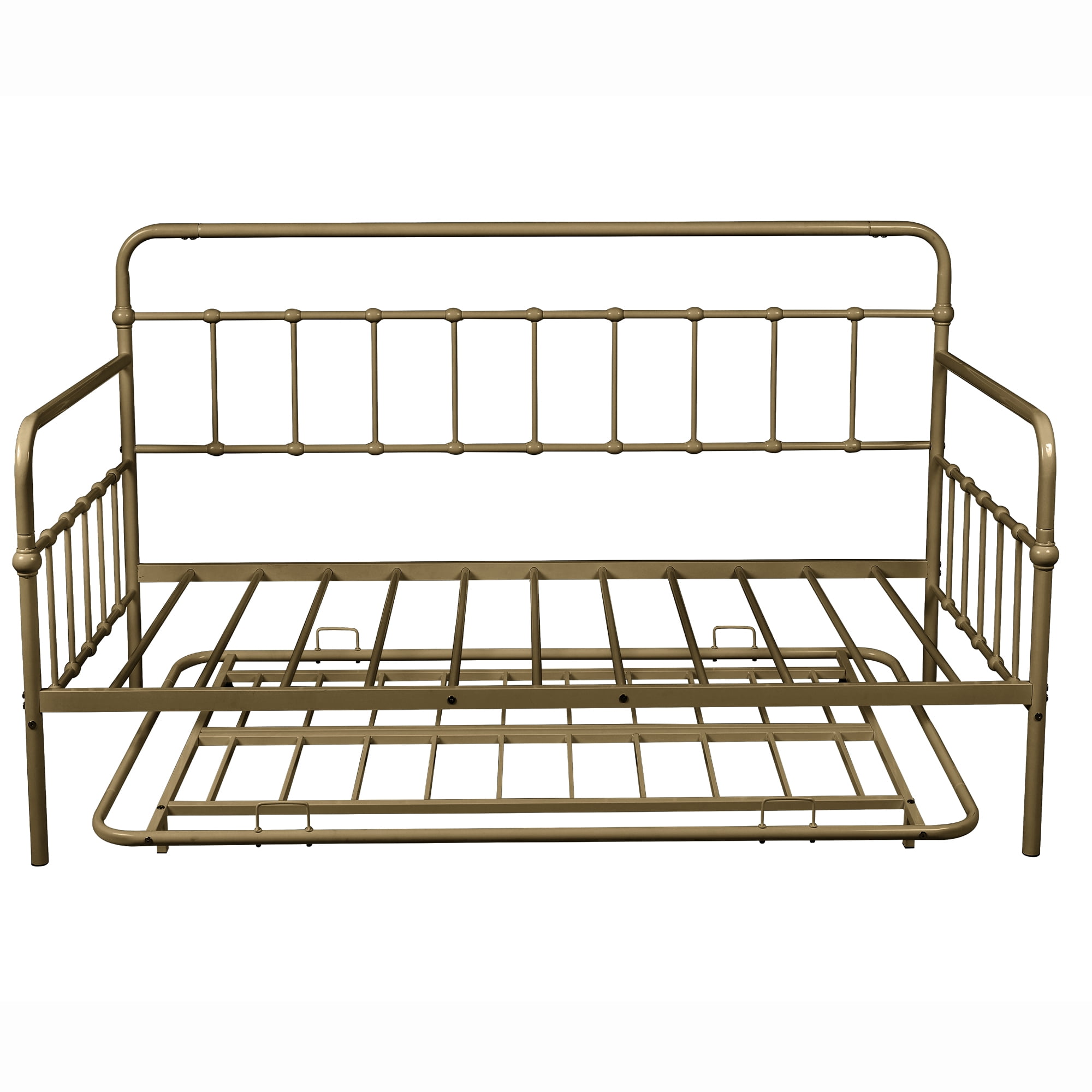 Unique Choice Metal Frame Daybed with Pull Out Trundle ,Twin Size ...