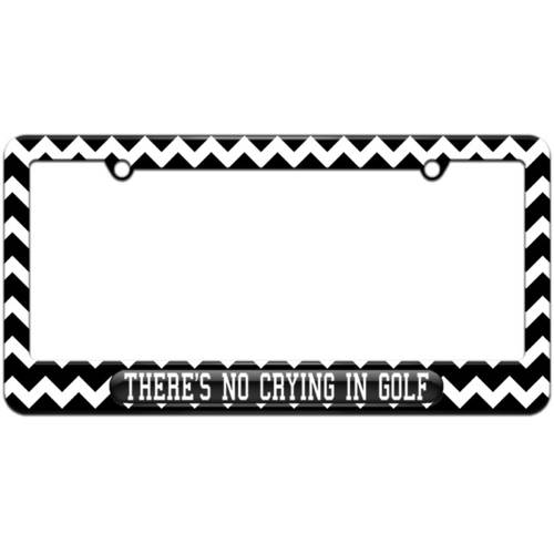 There's No Crying In Golf License Plate Tag Frame, Multiple Colors ...