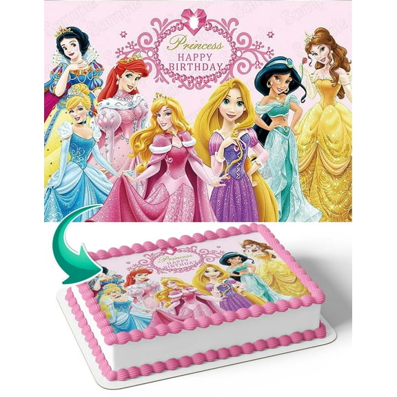 ToriBellas Designs Mermaid Princess Baby Shower Birthday Edible Cake ...