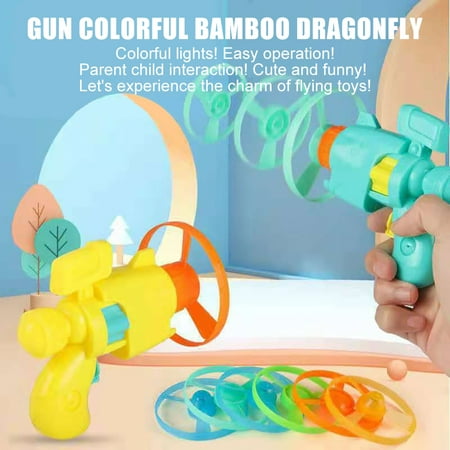 Amyove Flying Saucer Disc Launcher Toys Set With 1 Flying Saucer Gun 4 ...