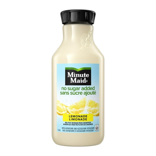 Minute Maid No Sugar Added Lemonade Bottle, 1.54 Liters, 1.54 - Walmart.ca