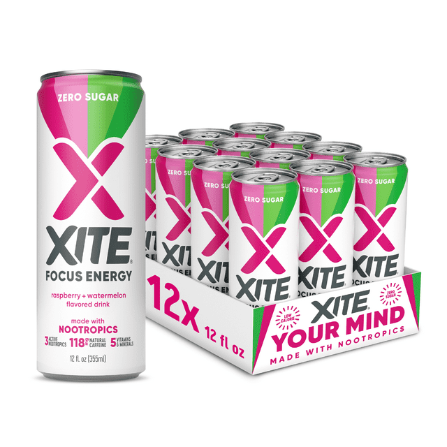Nootropic Brain Supplements Energy Drinks - XITE Energy - Vegan and ...