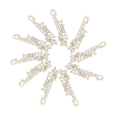 Krafty Supply 1/8" MDF Merry Christmas Wood Words Cutout | Merry ...