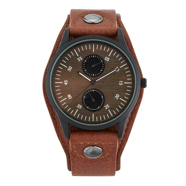 GEORGE - George Men's Brown Strap Watch - Walmart.com - Walmart.com