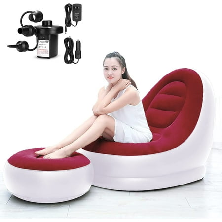 Inflatable Chair with Household Air Pump,Air Inflatable Sofa Couch ...