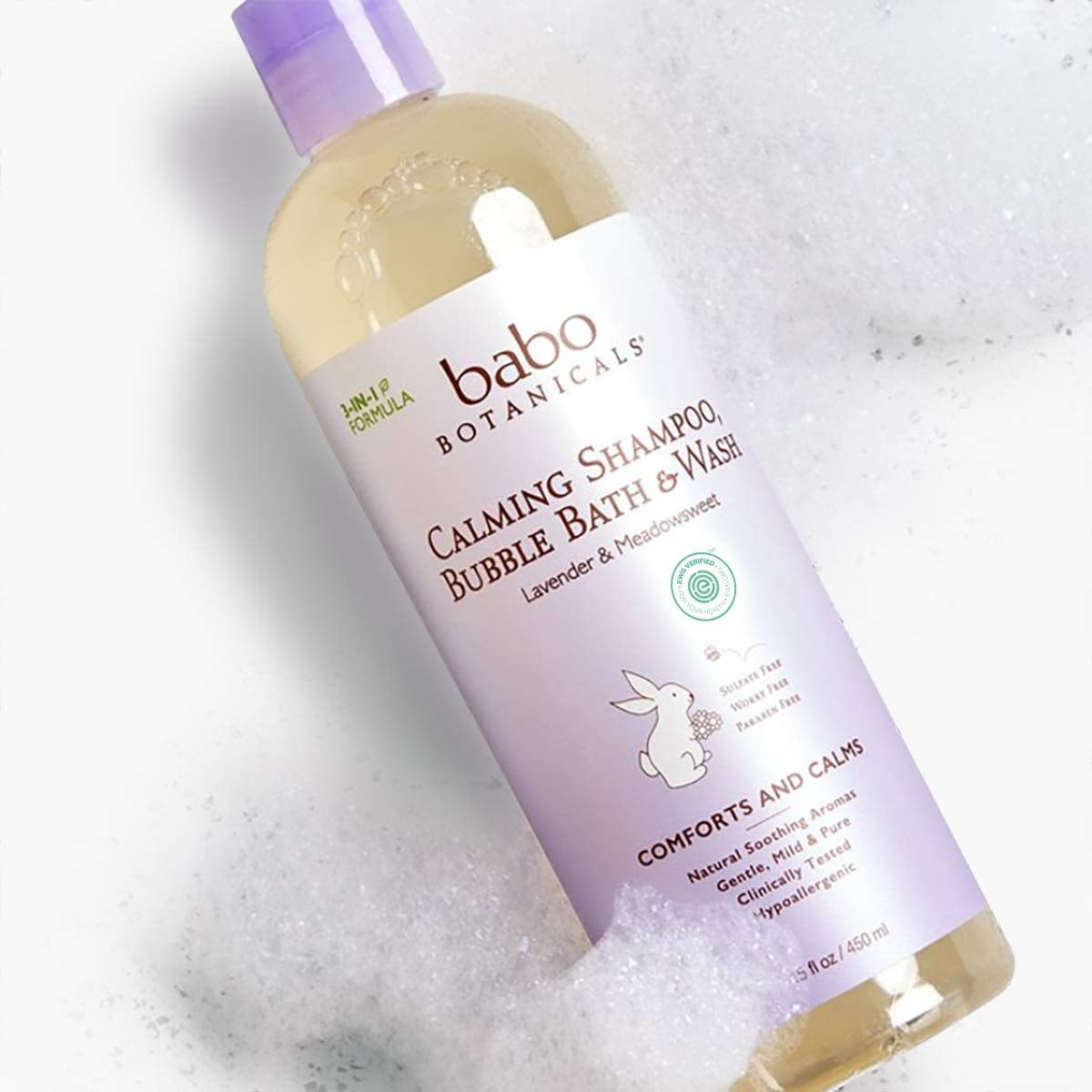 Babo Botanicals Calming 3-in-1 Shampoo, Bubble Bath & Wash ...