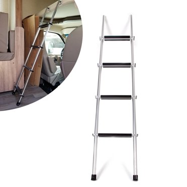 CAMPER Portable HECASA 60" Bunk Bed Travel Ladder, 4 Step RV Ladder ...