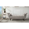 Alma Tufted Flare Arm Entryway Bench, Opal Grey - Walmart.com
