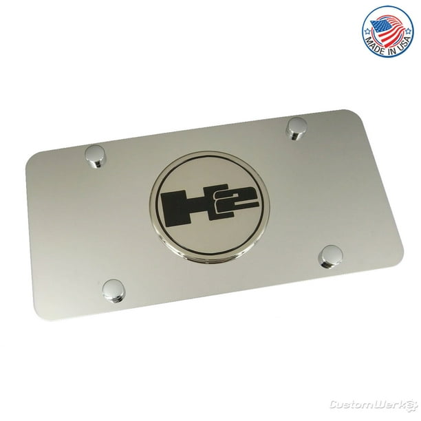 Hummer H2 Logo License Plate (Chrome) - Walmart.com