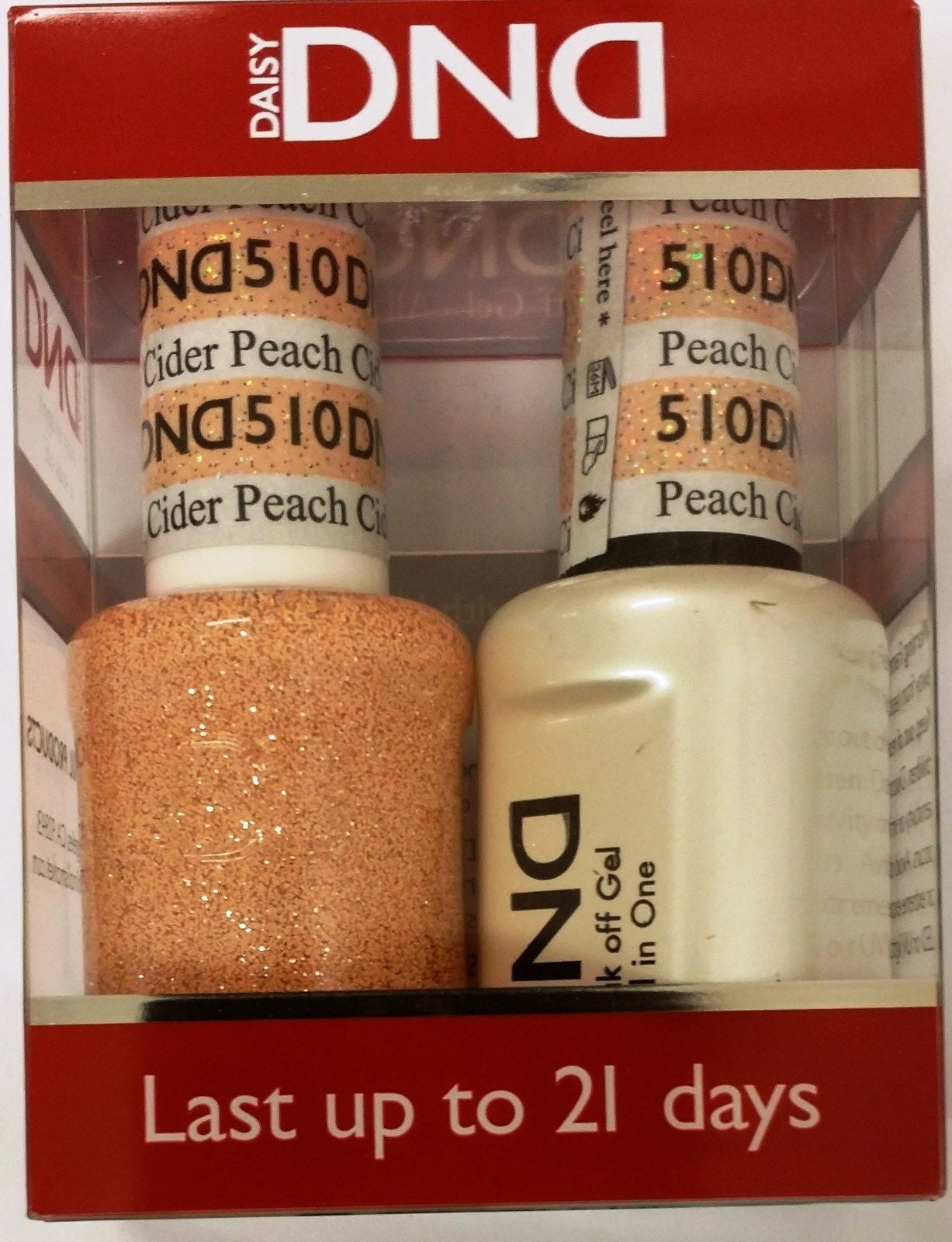 DND Nail Polish Gel & Matching Lacquer Set (510 - Peach Cider ...