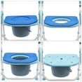 Large Bedside Toilet EVA Commode Portable Folding Chair Adult Potty ...