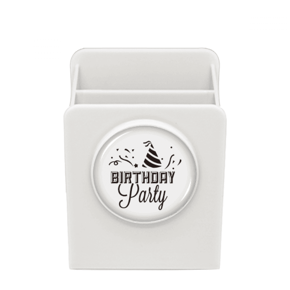 Birthday Outline Felicitations Text Desk Pencil Holder Cup Pen ...