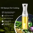 Oil Sprayer for Cooking – 200ML Glass Oil Spray Bottle with Brush ...