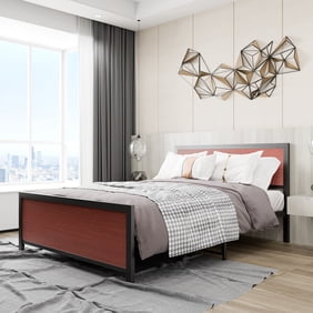 Noble House Camdyn Traditional Fully Upholstered King Sized Bed Frame ...