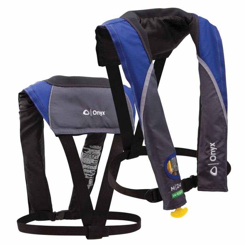Onyx M-24 In-Sight Manual Inflatable Life Jacket Blue - Walmart.com ... Onyx M-24 In-Sight Manual Inflatable Life Jacket Blue - Walmart.com ...