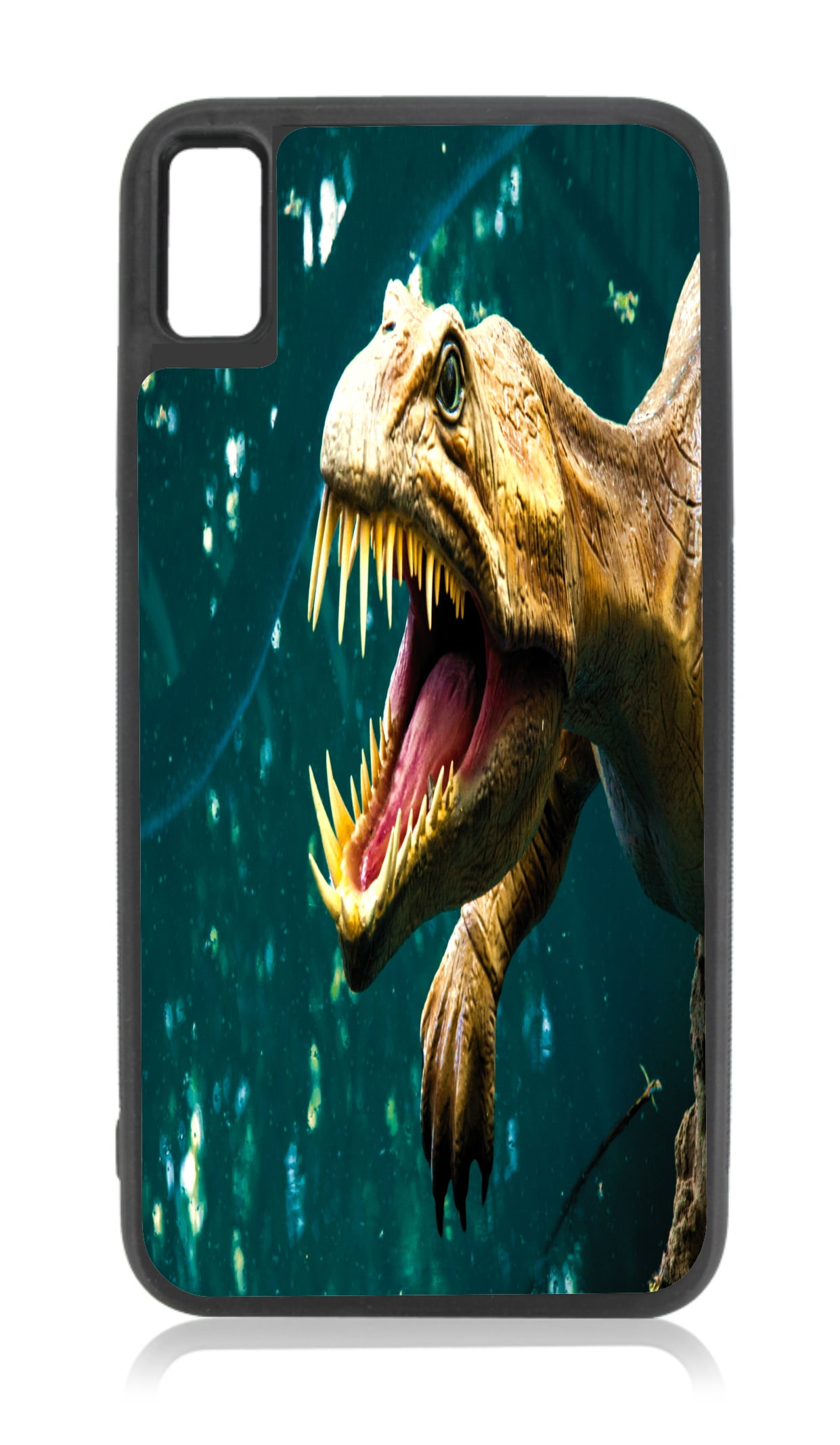 T Rex Dinosaur Design Black Rubber Case for iPhone XR - iPhone XR Phone ...