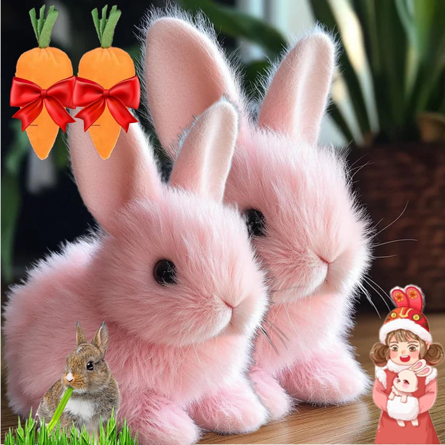 Bunby - My Realistic Bunny Toy, Realistic Bunny Toy for Kids, Perfect ...