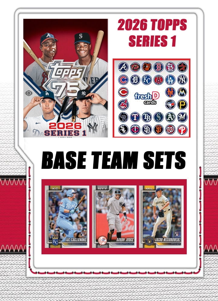 2026 Topps Series 1 Baseball Card Team Set Los Angeles Dodgers Shohei ...