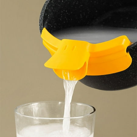 FanShow 2pcs New Round Pot Silicone Soup Guide Nozzle Square Splash ...