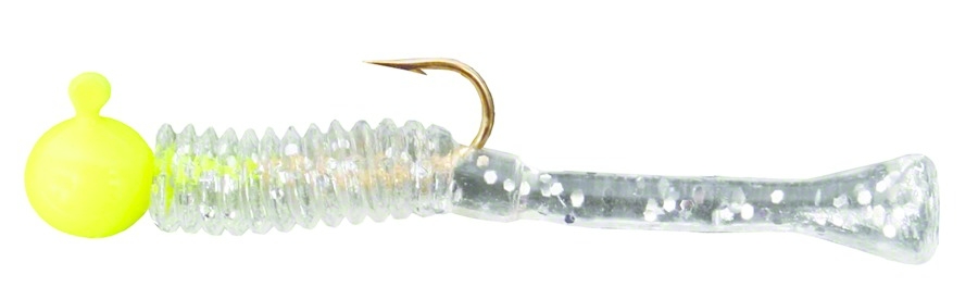 Cubby 5008 Mini-Mite Jig 1 1/2" 1/32 oz Size 8 Hook Yellow/Clear ...