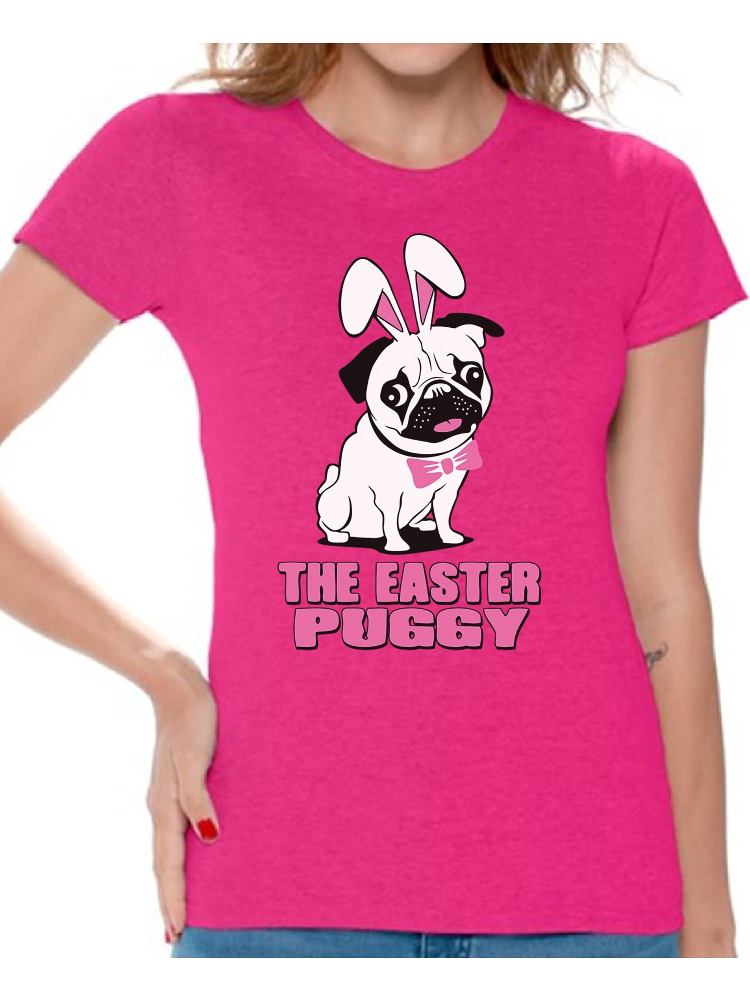 Awkward Styles The Easter Puggy Tshirt Easter T Shirt Women Easter Pug ...