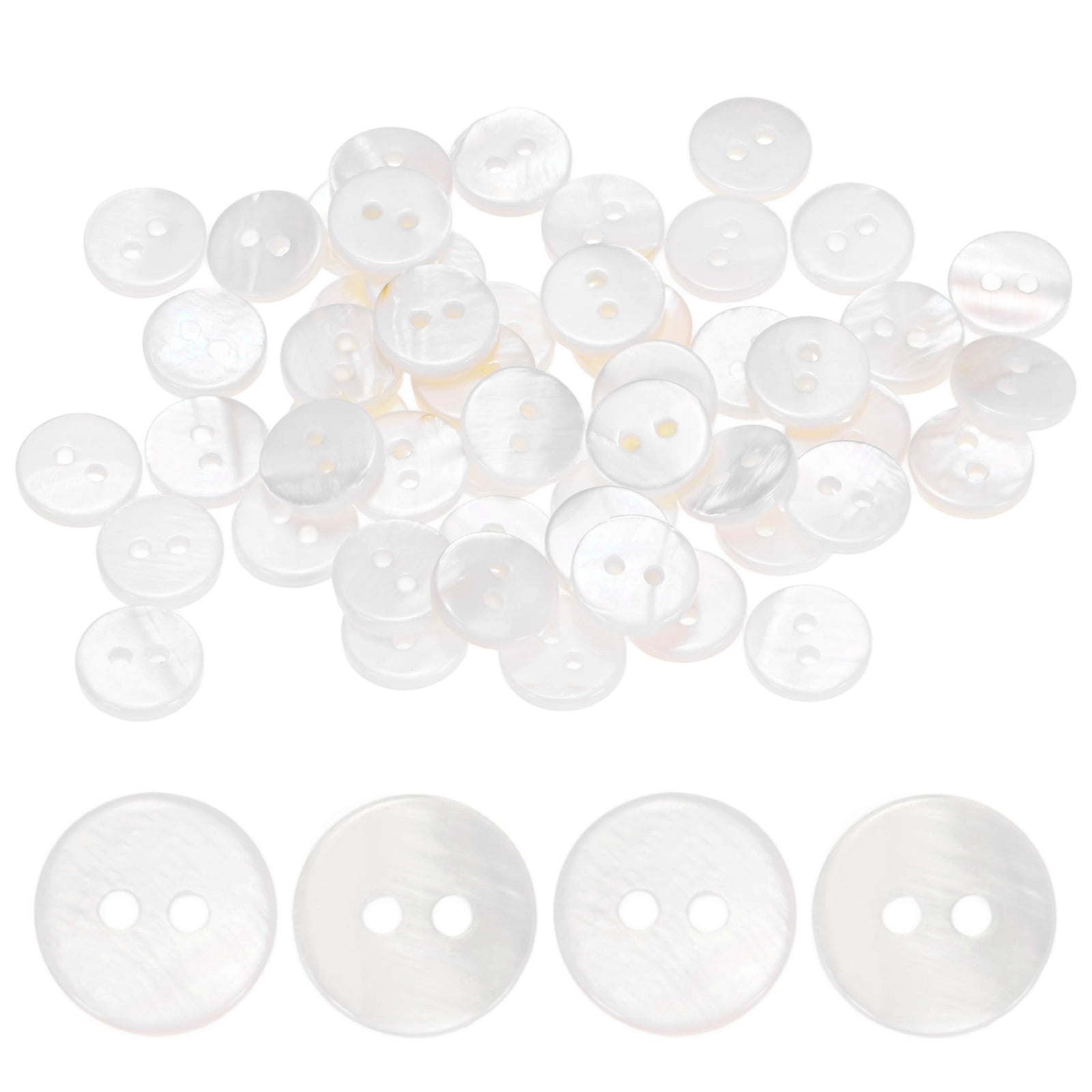 Click here for Uxcell Natural Shell Buttons [50pcs] - 10mm 2 Hole... prices