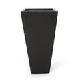 25" Tall Planters for Outdoor,Modern Small Cast Stone Planter for ...