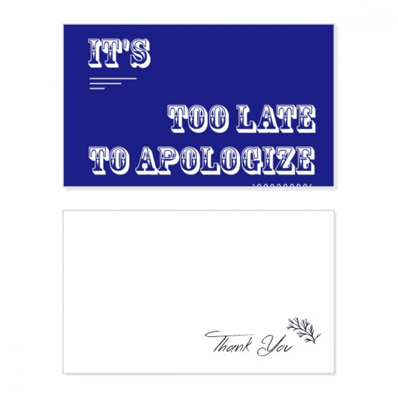 Apology Card