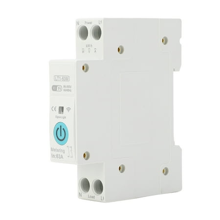 Wifi Din Rail Switch, PC Flame Retardant Circuit Breaker AC90V-300V 63A ...