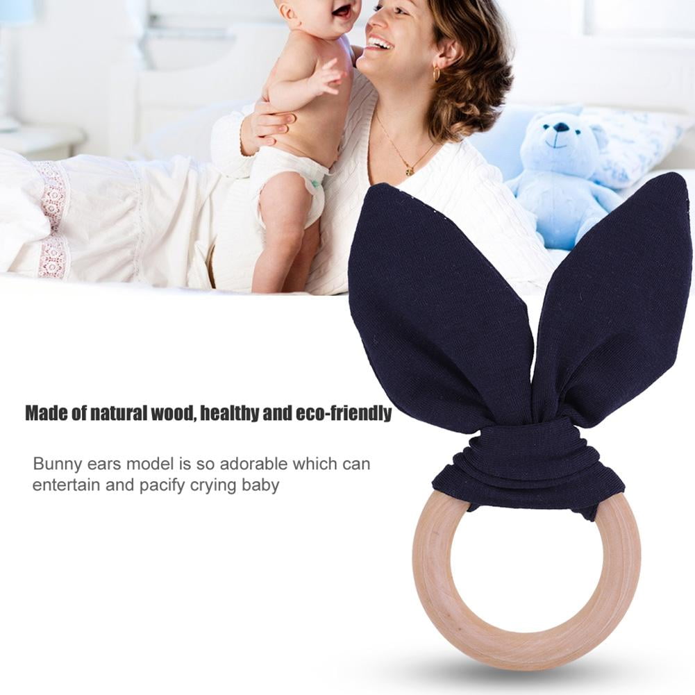 Toys & Games Toys Without Varnish Natural Wooden Bunny Teething Toy ...