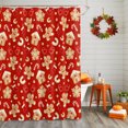 Bathroom Shower Curtain Cartoon Christmas Candy Waterproof Shower ...