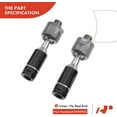 A-Premium Set of 12, Front Rear Sway Bar Link + Outer Inner Tie Rod End & Upper Lower Ball Joint ...
