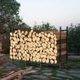 Fireplace Timber Storage, Outdoor Fireproof Timber Rack with Wider ...