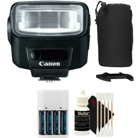 Canon 270EX II Speedlite Flash for Canon SLR Cameras (Black) + 4AA ...