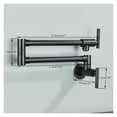 Chrome Nickel Black Brass Pot Filler Tap, Wall Mounted Kitchen Faucet ...