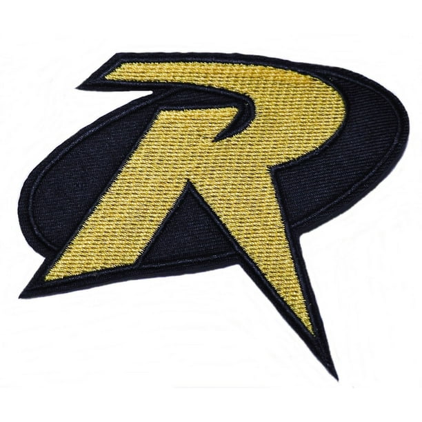 DC Comics Robin Uniform Logo 3" Tall Embroidered Patch - Walmart.com ...