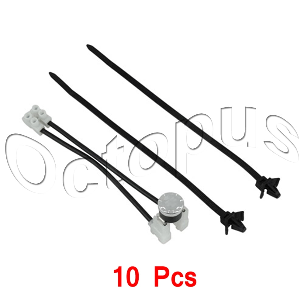 10 Pack W10258275 Bimetal Thermal Fuse Fits Whirlpool Dishwasher ...