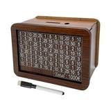 Wooden Money Box, Piggy Bank Wood Unbreakable Saving Jar, Money Saving ...