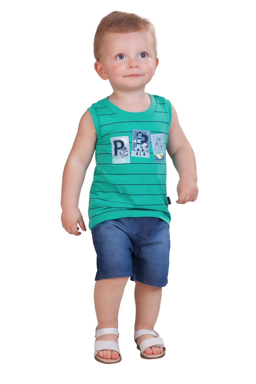 Pulla Bulla Baby Boy Striped Tank Top Sleeveless Shirt - Walmart.com