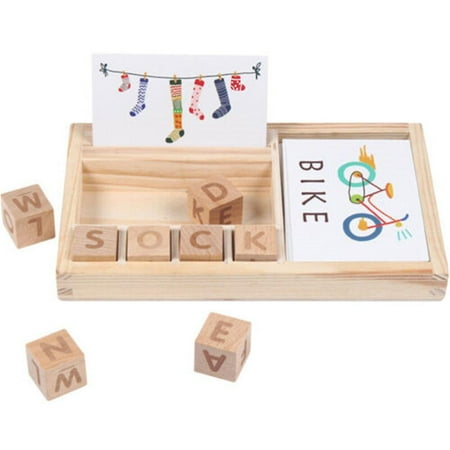3 in 1 Wooden Scrabble Learning Game Toy Scrabble Cardboard Puzzle ...