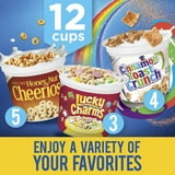 General Mills Cereal Cups Variety Pack 19.7 oz with Lucky Charms ...