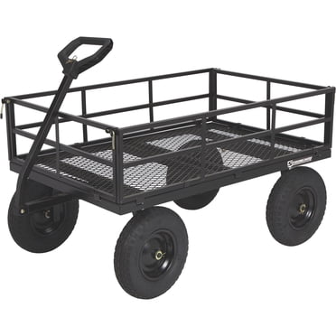 "Gorilla Ground Work Wagon Steel Utility Cart for Garden, Lawn, Yard ...