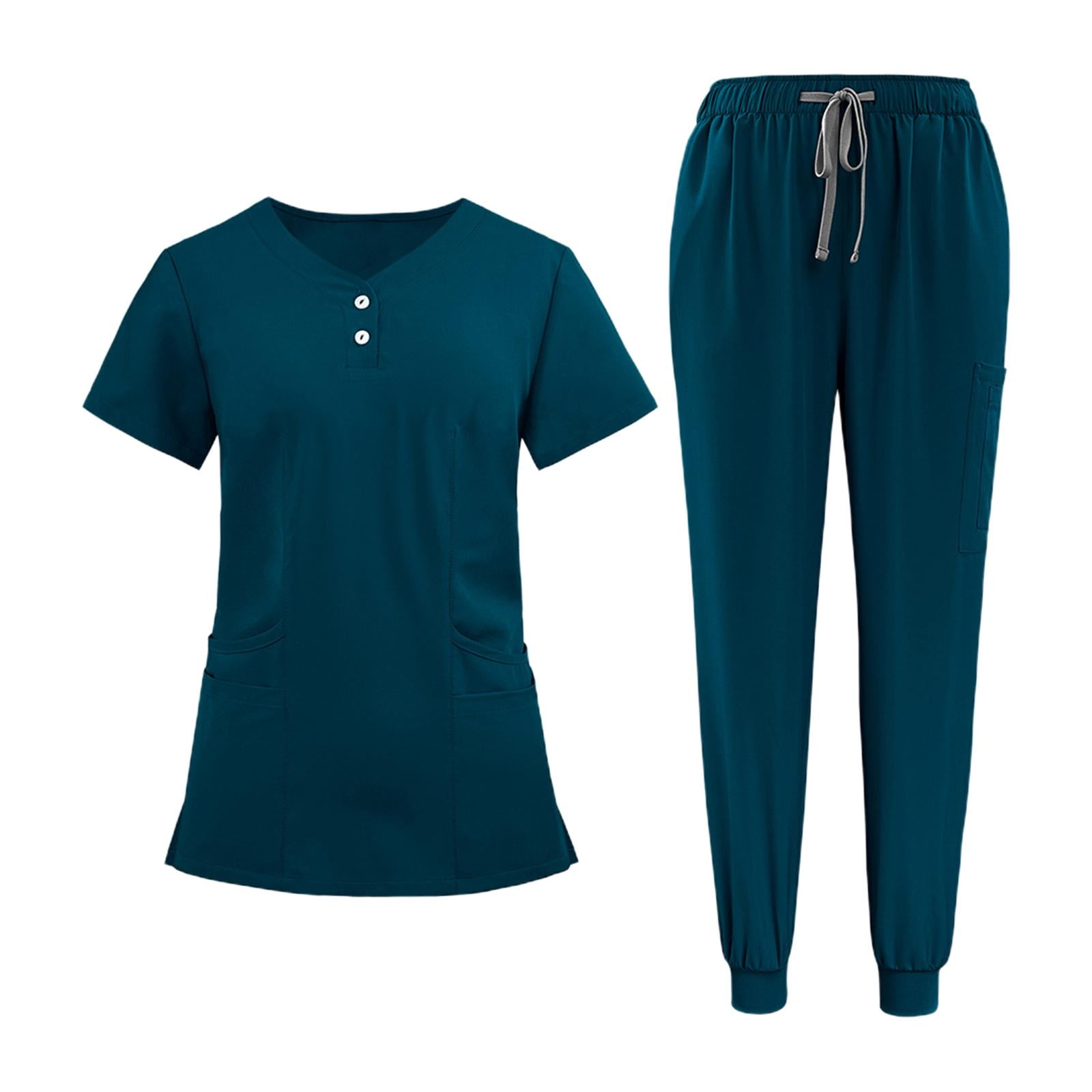 Click here for Meriglare Women Scrub Uniform Set Breathable Nurse... prices