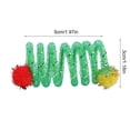 2Pcs Colorful Spring Coils Cats Toy with Plush for Curious Cats Playing ...