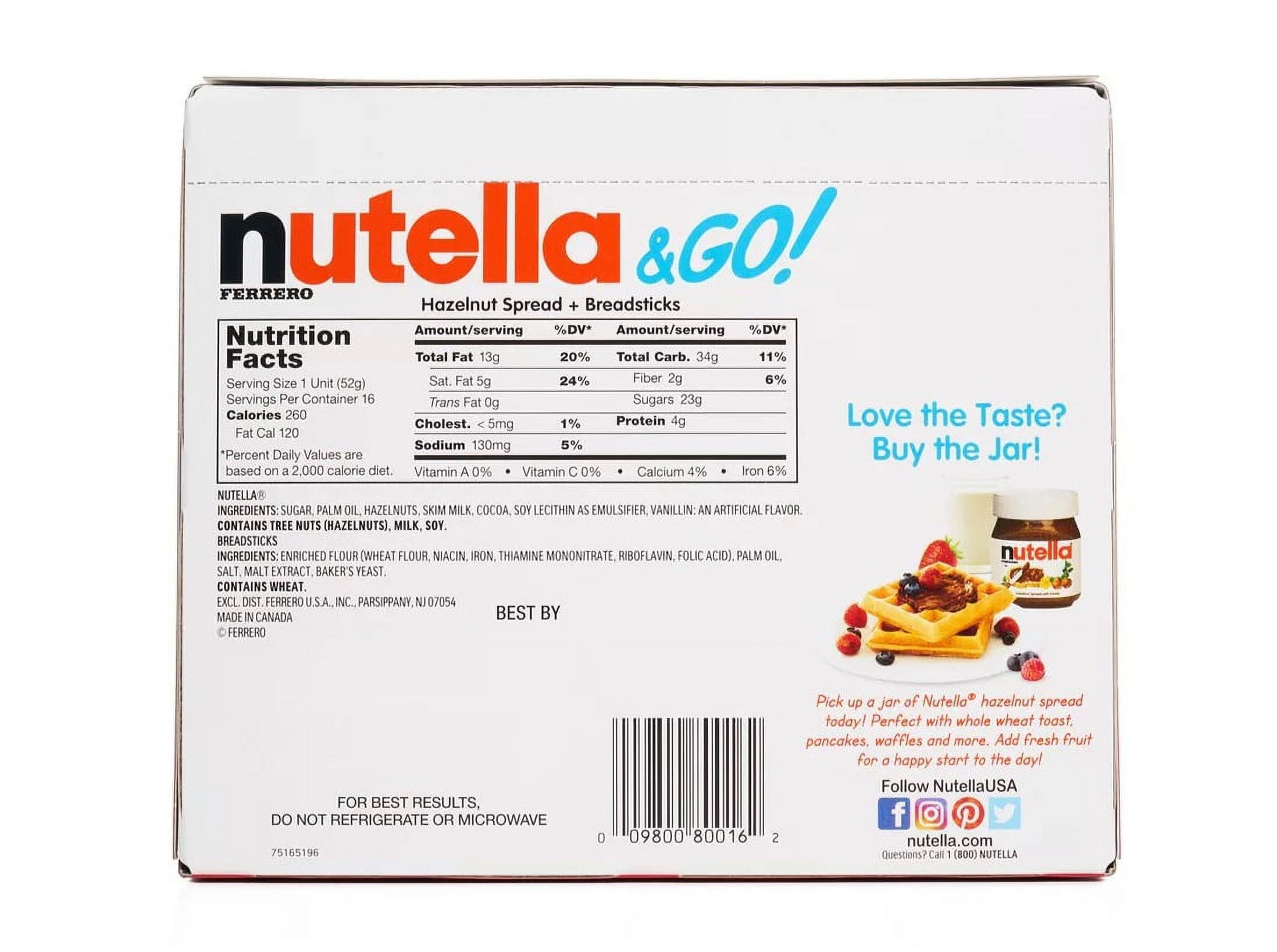 Nutella To Go Nutrition Facts