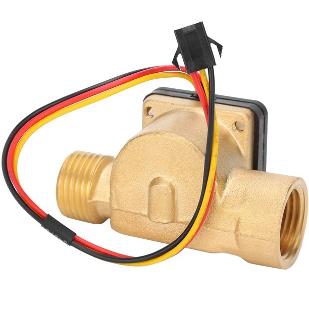 Finydr G1/2in Female Male Brass Water Flow Sensor Switch, 0.3-10L/min ...